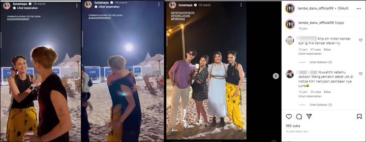 Luna Maya Tampil Funky Saat Peluk Jackson Wang, Style Syahrini di ...