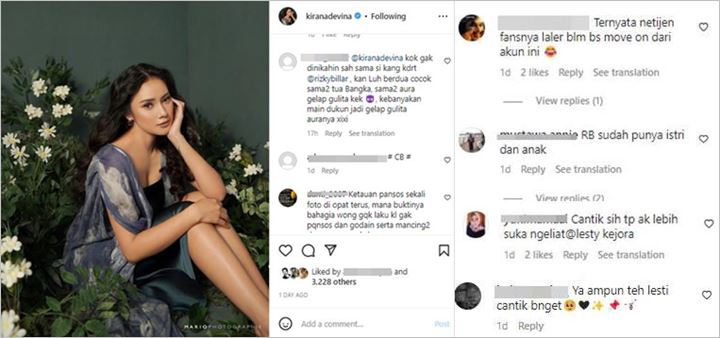 Devina Kirana Masih Diserbu Isu Selingkuhan Rizky Billar, Lesti Kejora Dipuji Lebih Cantik