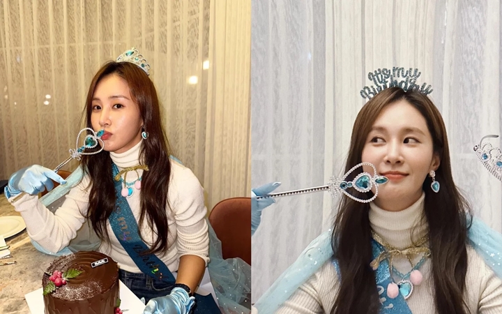 Kwon Yuri Cosplay Jadi Elsa dan Rayakan Ultah Seru Bareng SNSD