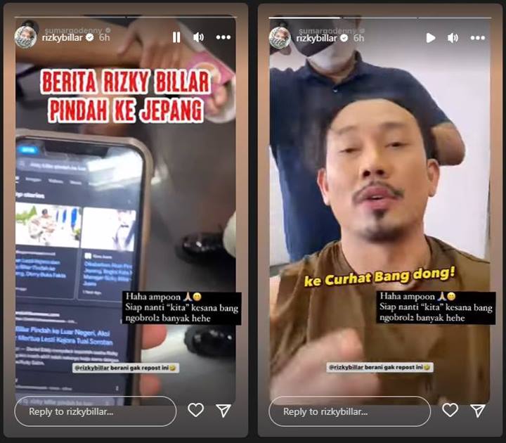 Rizky Billar Bereaksi Usai Ditantang Mampir ke Podcast Denny Sumargo