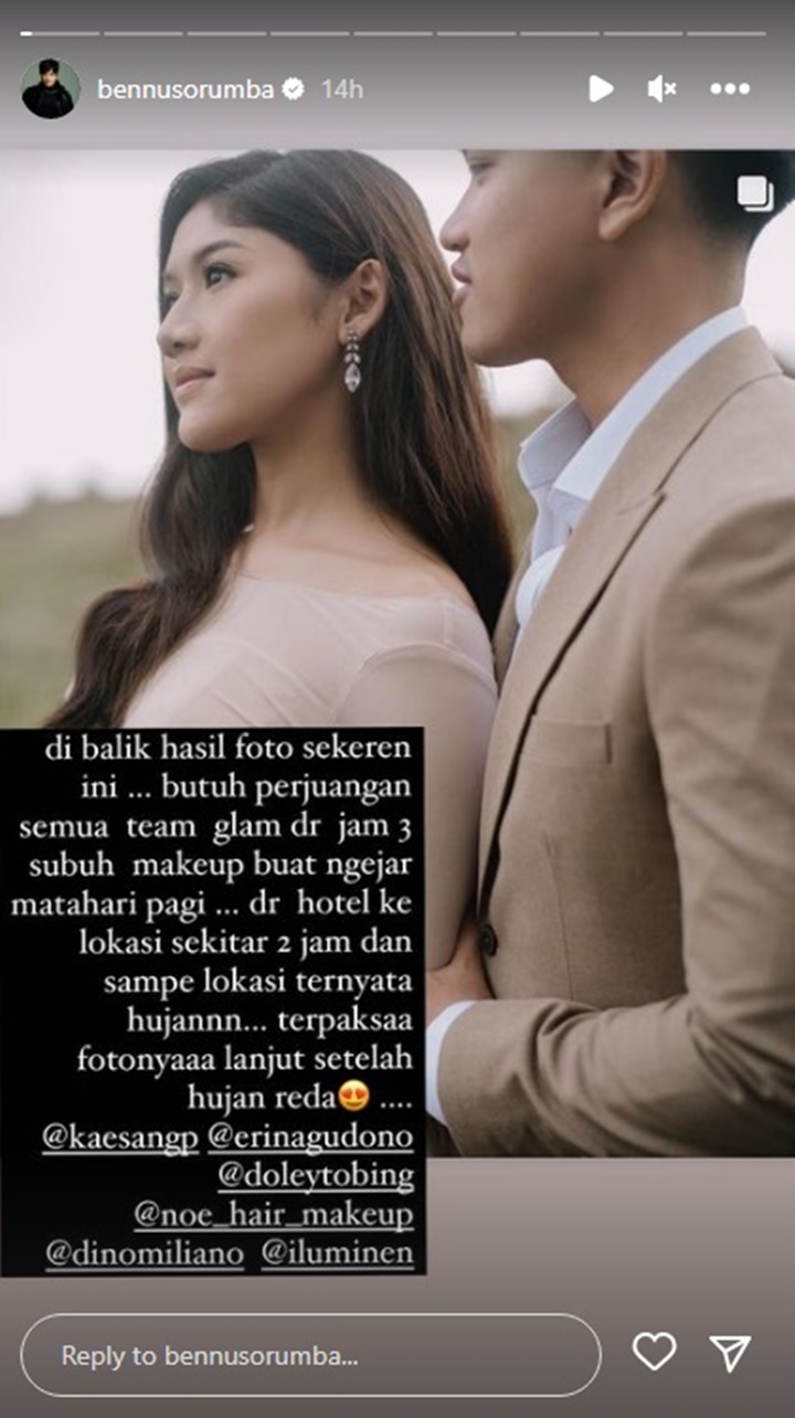 Perjuangan Kaesang dan Erina Gudono Jalani Foto Prewedding di Tengah Hujan Lebat