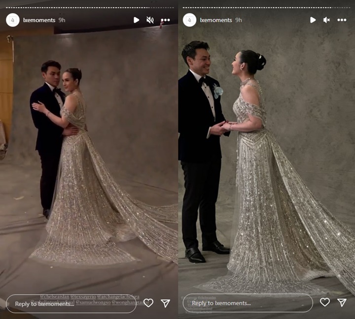 Chelsea Islan Bikin Suami Terpesona Usai Kenakan 2 Dress Beda Saat Resepsi