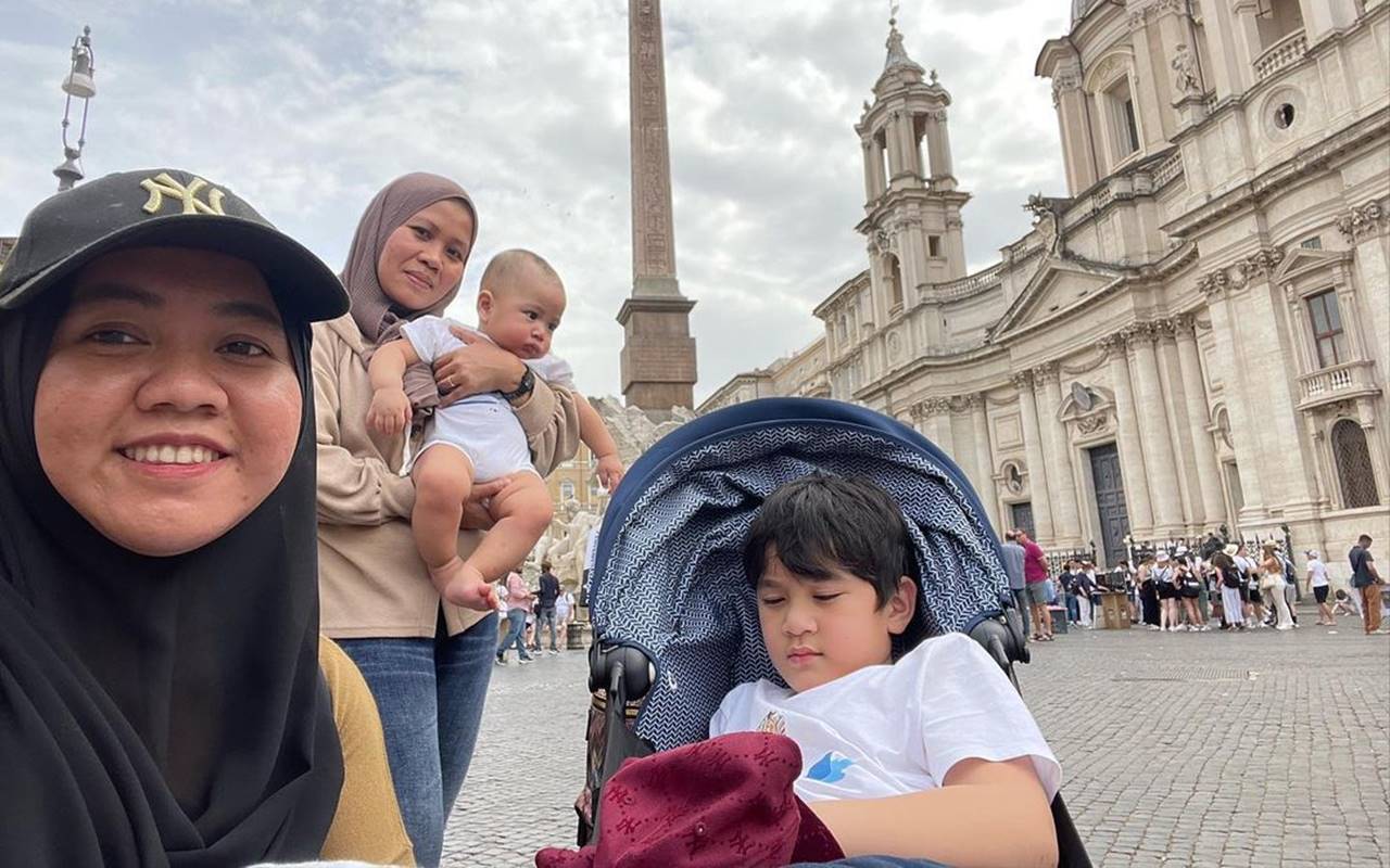 Kawal Rafathar-Rayyanza di Nikahan Kaesang-Erina, Style Lala-Sus Rini Cantik Abis