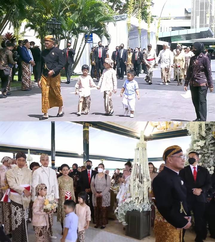 Sempat Dibujuk, Jokowi Akhirnya Mengalah Kala Sang Cucu Enggan Pakai Beskap di Nikahan Kaesang