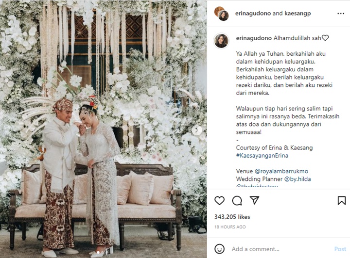 Kini Suami-Istri, Panggilan Baru Erina Gudono Untuk Kaesang Jadi Sorotan
