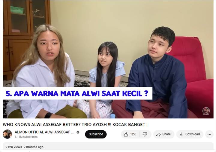 Unik, Alwi Assegaf Disebut Punya Warna Mata Berbeda Saat Kecil dan Sekarang