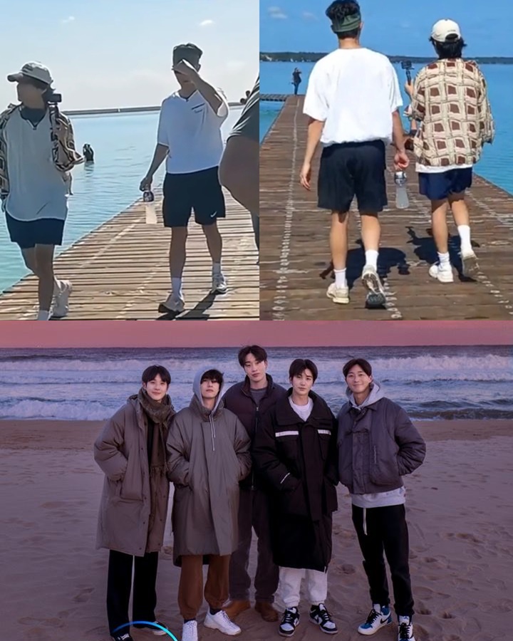 V BTS Dan Park Seo Joon Terciduk Jalan Bareng di Meksiko, 7 Potret ...