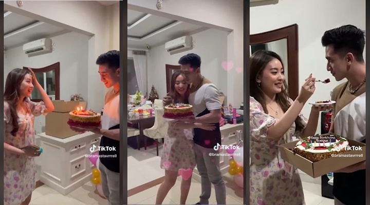 Natasha Wilona Dapat Surprise Ultah Dari Verrell Bramasta, Pelukan Mesra Bikin Baper
