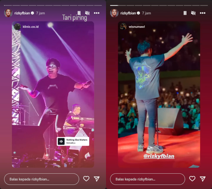 Bukan Cuma Nyanyi, Rizky Febian Juga Lakukan Hal Tak Terduga Saat Konser