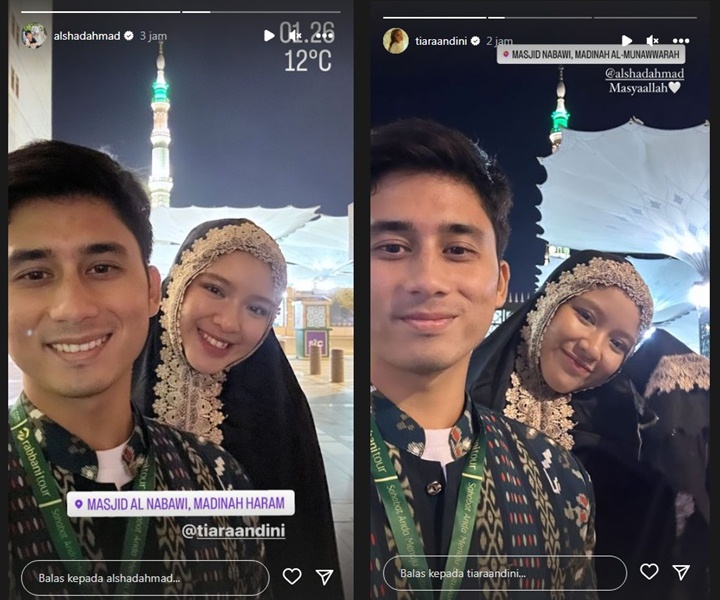 Sempat Diterpa Isu Putus, Alshad Ahmad Umrah Bareng Tiara Andini