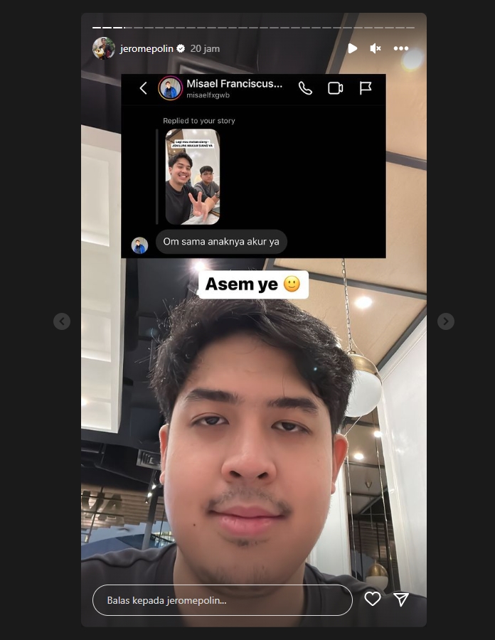 Ekspresi Jerome Polin Ketika Dibilang Bapak Hingga Om