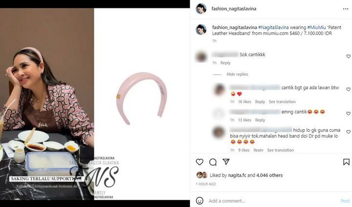 Haters Ejek Nagita Slavina Sok Cantik Gara-Gara Pakai Bando Jutaan