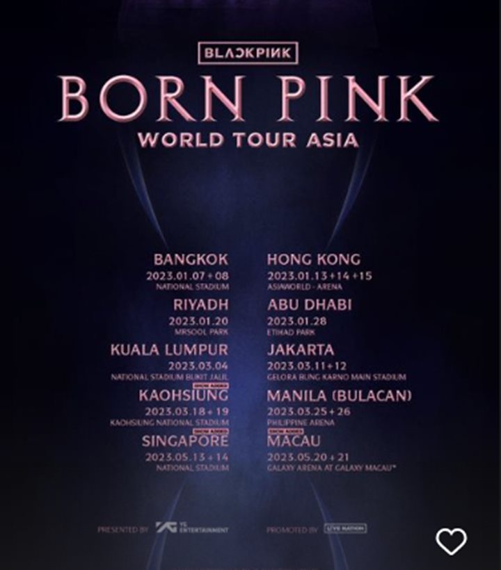 Antusiasme Membludak, BLACKPINK Tambah Jadwal Dan Lokasi Tujuan Konser 'BORN PINK' Asia