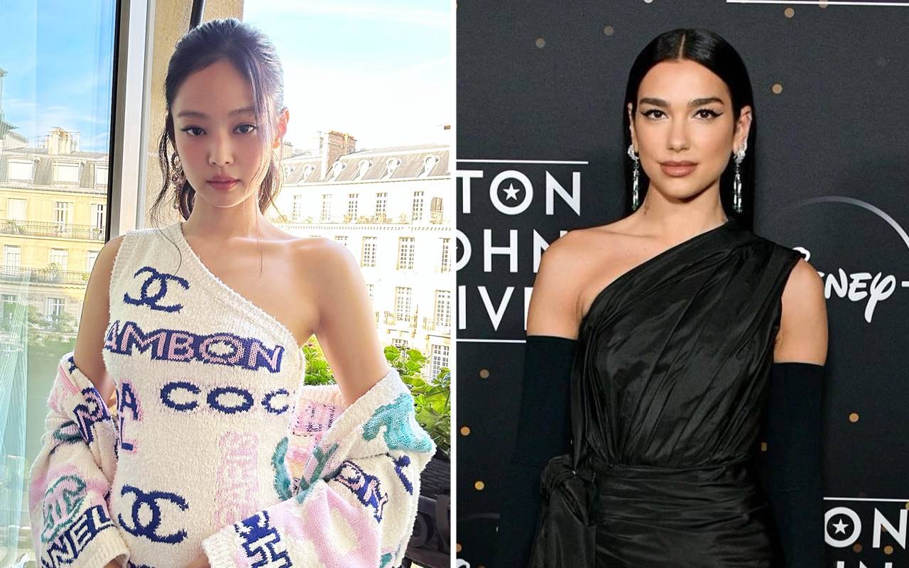 Jennie BLACKPINK dan Dua Lipa Pancarkan Pesona Kontras Meski Pakai Rok Sama