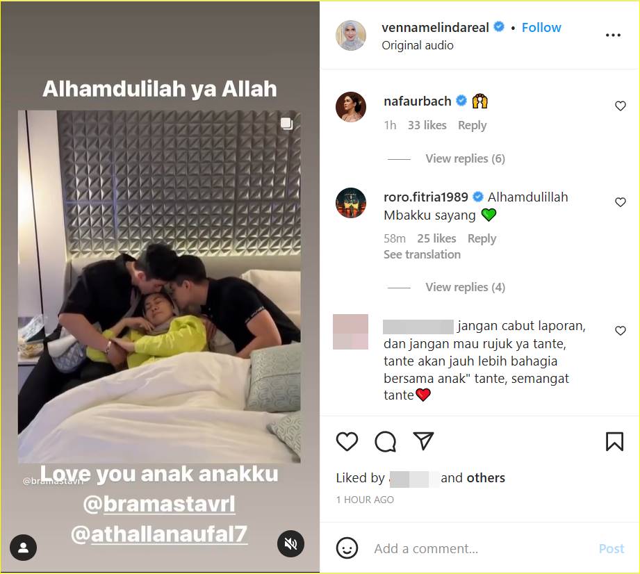 Ferry Irawan Ditahan, Venna Melinda Ucap Syukur sekaligus Rasa Cinta ke Verrell-Athalla