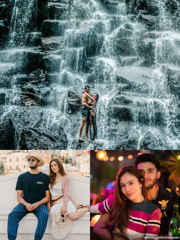Wulan Guritno Berbikini ke Air Terjun Bareng Sabda Ahessa, Ini Gaya Kencan 7 Couple Artis Beda Usia