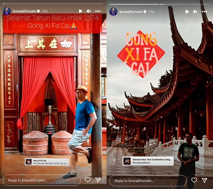 Krisna Mukti Cuek Isu Lawas Soal Orientasi Seks Viral Lagi, Pilih Pamer Perayaan Imlek