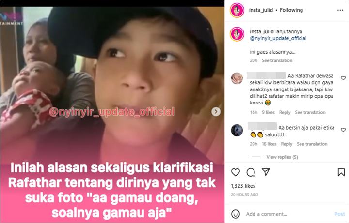 Beda Dari Rayyanza Cipung, Rafathar Tak Mau Foto Bareng Penggemar