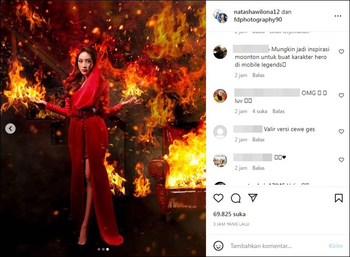 Natasha Wilona Tampil Membara, Dipuji Bak Dewi Api Hingga Karakter ...