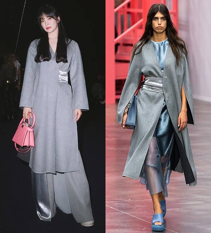 Perbandingan Gaya Song Hye Kyo Vs Model Di Milan Fashion Week Dibahas