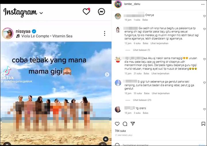 Nagita Slavina Dipuji Sopan Tutupi Bikini, Adik Raffi Ahmad Ngode Sentil Haters Toxic
