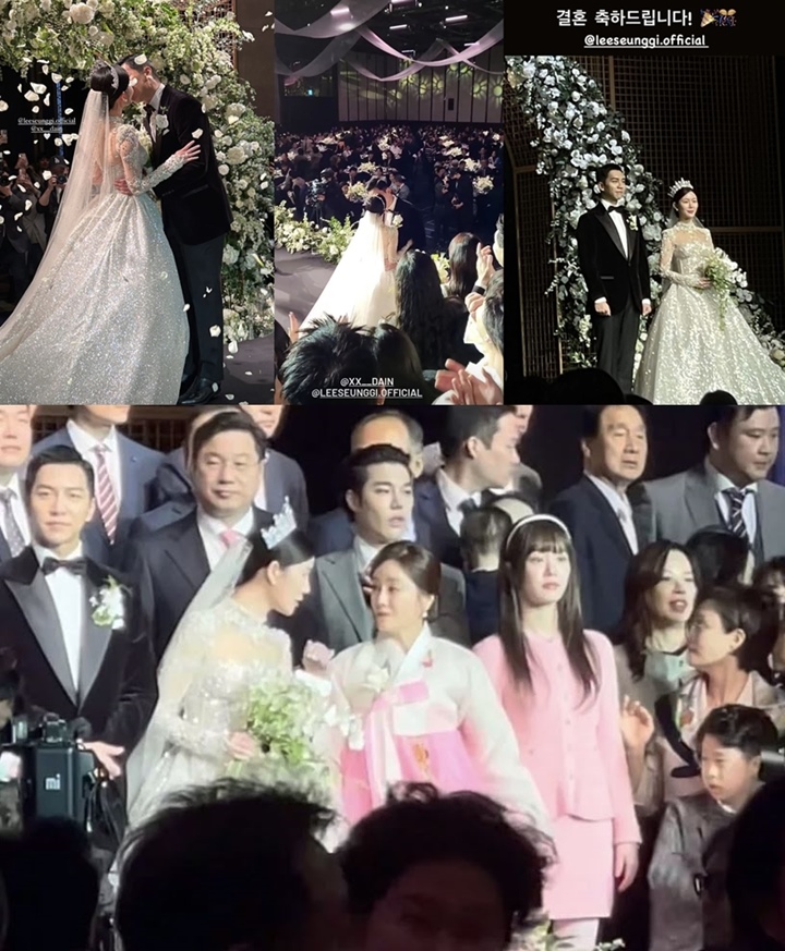 Beredar Foto-foto Pernikahan Lee Seung Gi dan Lee Da In, dari Ciuman Manis Sampai Dekorasi Mewah