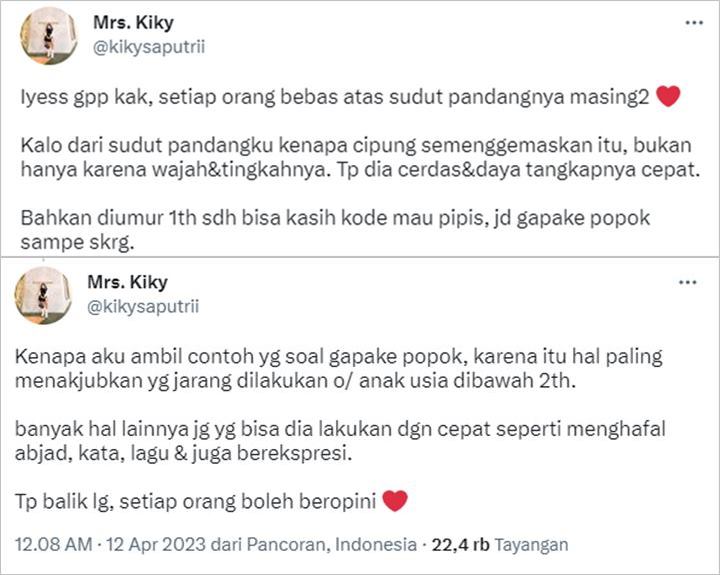 Pasang Badan, Kiky Saputri Ikut Beri Kesaksian Soal Hal Paling Menakjubkan dari Rayyanza