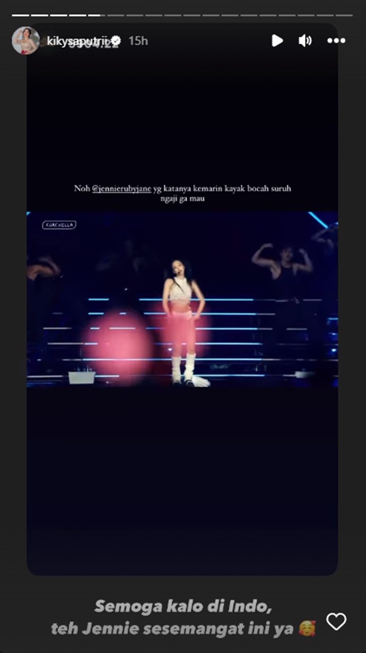 Jennie BLACKPINK Tampil Enerjik di Coachella 2023, Kiky Saputri Balas Sindiran Netter