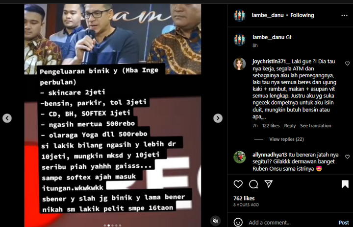 Ari Wibowo Diejek Pelit, Beredar Rincian Pengeluaran Bulanan Diduga ...