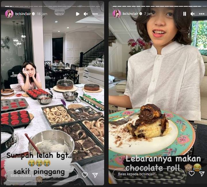 BCL Rela Sakit Pinggang Demi Kue Lebaran, Reaksi Noah So Sweet