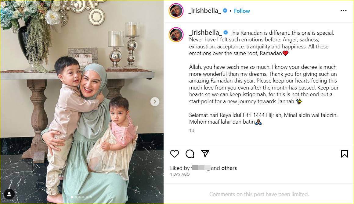 Lebaran Tanpa Ammar Zoni, Irish Bella Akui Ada Rasa Marah