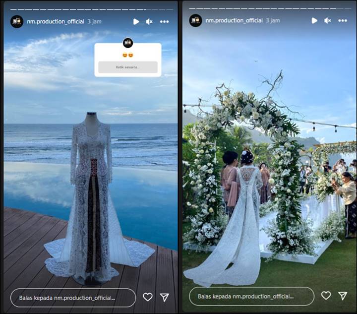 Bocoran Detil Kebaya Pernikahan Nabila Istri Tri Suaka Terkuak, Vibesnya Simple Berkelas