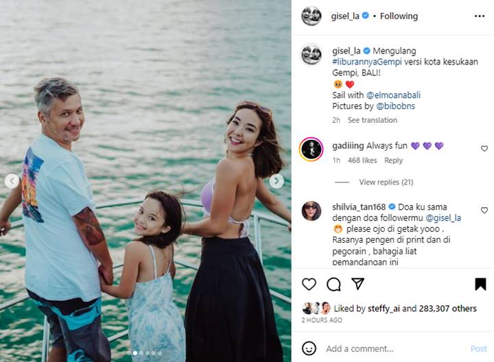 Gading Marten Banjir Sanjungan Usai Keciduk Liburan Bareng Gisel & Wijin