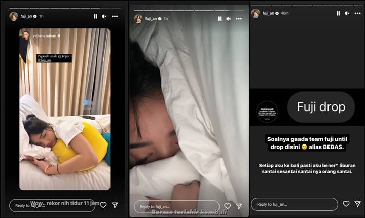 Fuji An Tepar Hingga Tidur 11 Jam Usai Pamer Aksi Godain Rayyanza di Bali