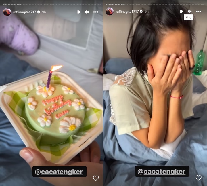 Dapat Kejutan Ultah dari Nagita Slavina, Gaun Tidur Seksi Caca Tengker Dipuji Estetik