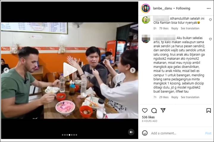 Video Putri Nikita Mirzani Makan Bareng Toni-Sean Viral Lagi, Sendok Bekas Pakai Disorot