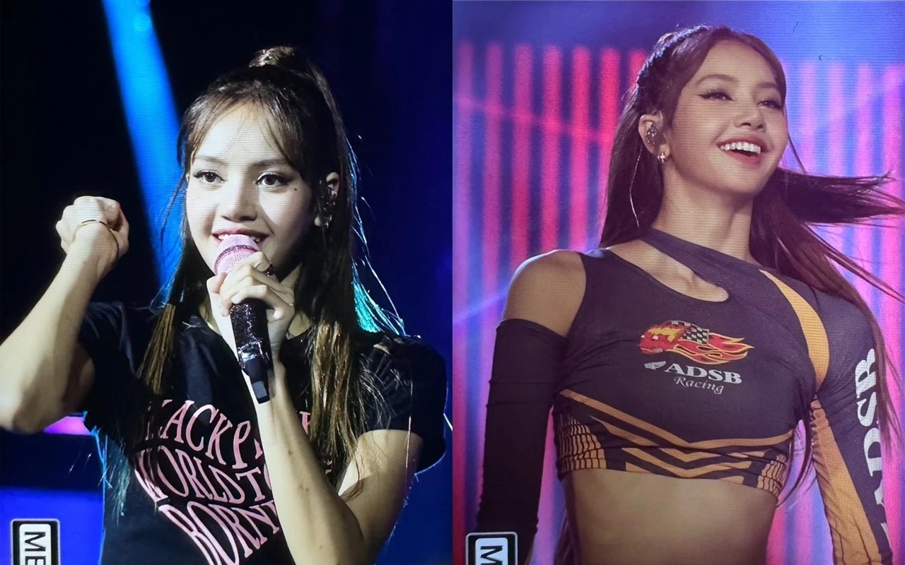 Momen Langka, Lisa BLACKPINK Bikin Heboh Pamer Dahi Di Konser Singapura