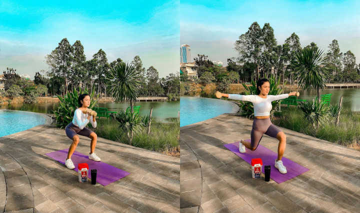 Sporty, 10 Potret Andi Annisa Saat Main Tenis Hingga Daki Gunung