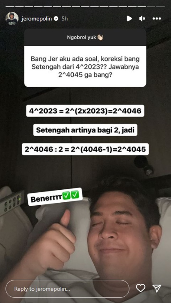 Tangan Jerome Polin Bengkak Pasca Operasi, Netizen Sempat-sempatnya Minta Koreksi PR