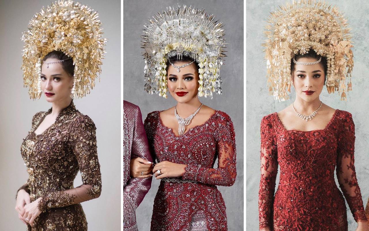 Enzy Storia Bak Putri Kerajaan, Intip 8 Potret Artis Menikah Dengan Adat Minang