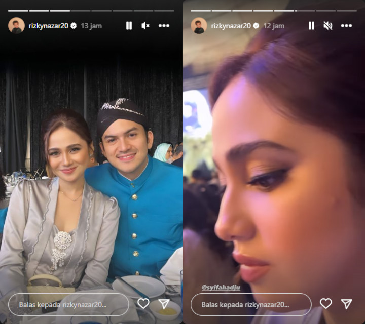 Syifa Hadju dan Rizky Nazar Kondangan Bareng, Momen Dengar Lagu 'Teman Hidup' Bikin Baper