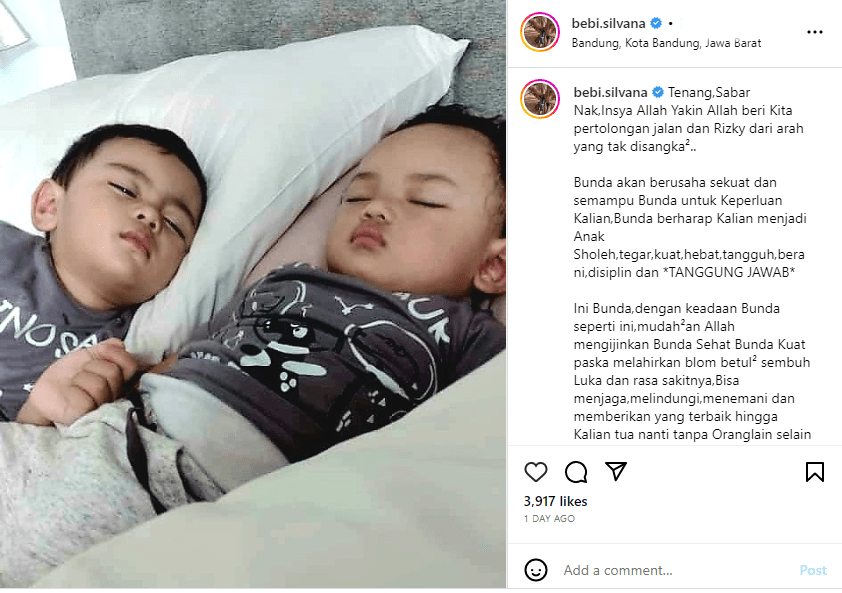 Bawa Anak-Anak Pulang Kampung, Istri Opick Isyaratkan Kondisi Rumah Tangganya Sedang Kacau