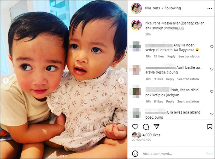 Plek Ketiplek Raffi Ahmad, Rayyanza Digoda Ingin Usir Rafathar Saat Foto Bareng Putri ART
