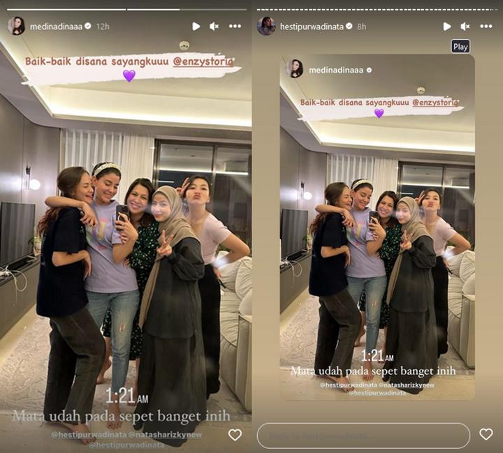 Enzy Melow Pagi Buta Kumpul Bareng Natasha Rizky & Istri Vincent Rompies, Ada Apa?