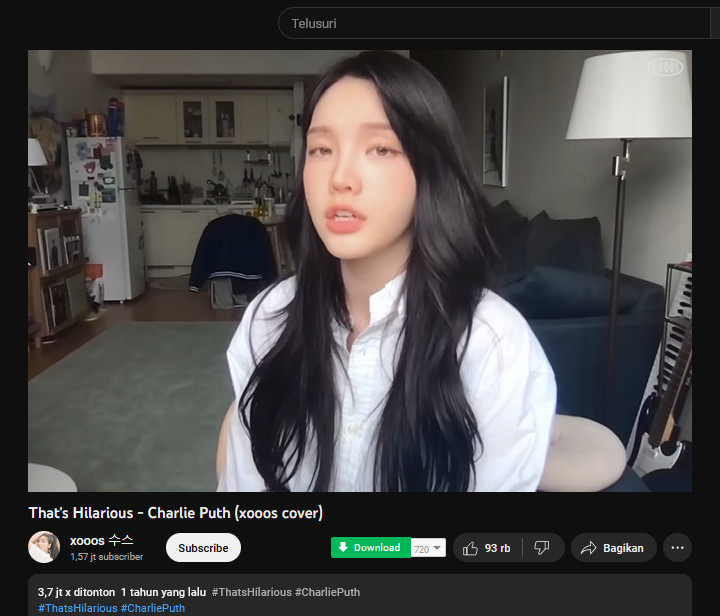 Youtuber xooos Dirumorkan Kencani Park Seo Joon, Intip 10 Cover Lagu ...