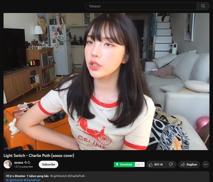 Youtuber xooos Dirumorkan Kencani Park Seo Joon, Intip 10 Cover Lagu ...