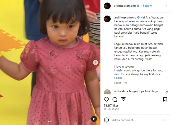 Ardhito Pramono Spill Kebiasaan Lucu Putrinya di Pagi Hari, Netter ...