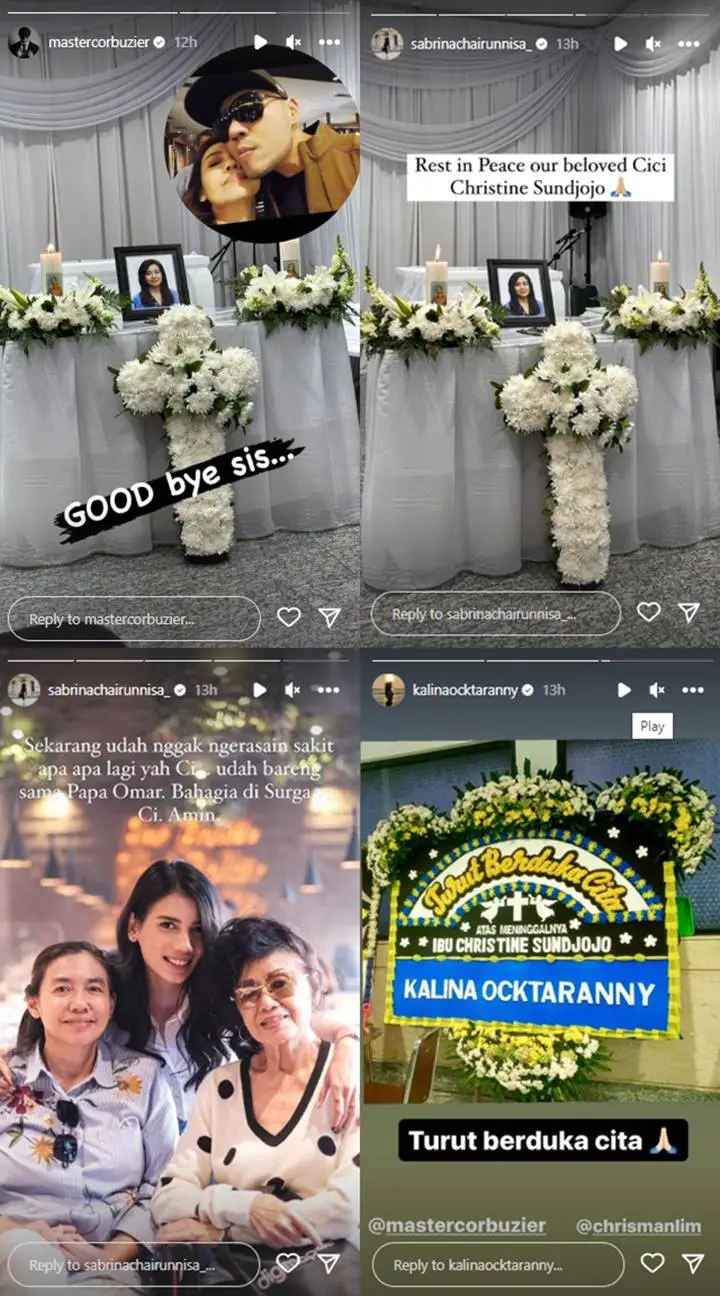 Deddy Corbuzier & Sabrina Chairunnisa Berduka, Kalina Oktarani Kirim Karangan Bunga