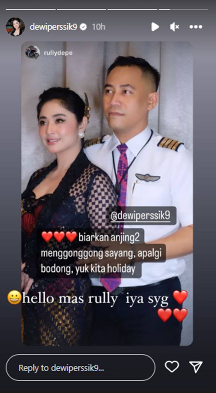 Reaksi Calon Suami Pilot Terkait Polemik Dewi Persik dan Ketua RT Tak Terduga