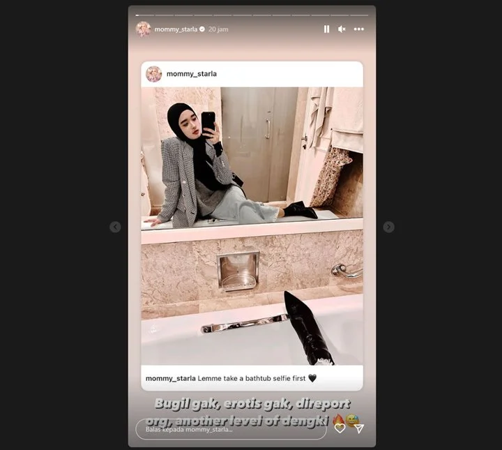Hasil Mirror Selfie di Bathtub Kena Report, Inara Rusli Balik Sentil Pedas